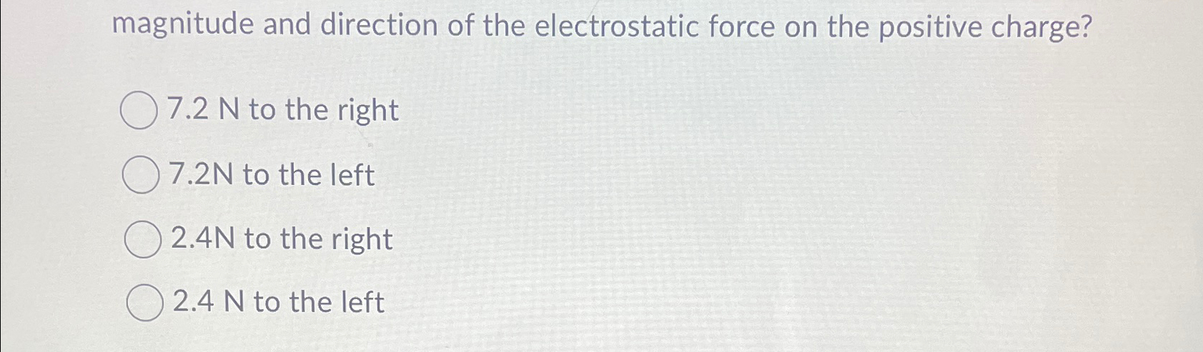 magnitude and direction of the electrostatic force on | Chegg.com