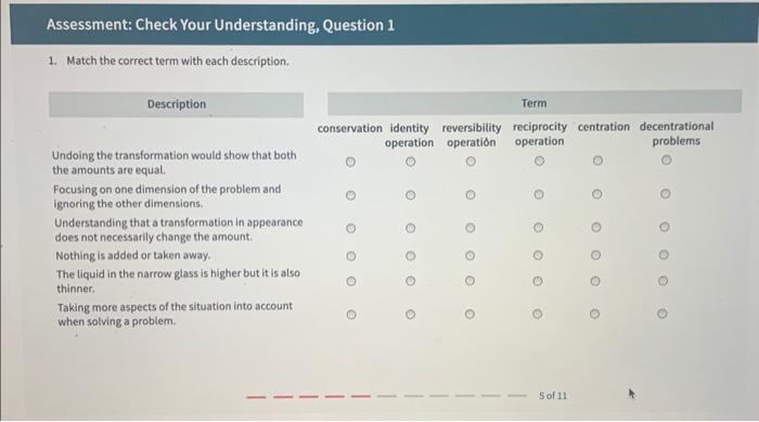 Solved Assessment: Check Your Understanding, Question 1 1. | Chegg.com