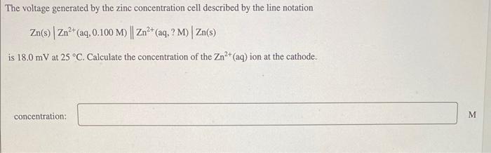 Solved The cell diagram for a silver-zinc button battery is | Chegg.com