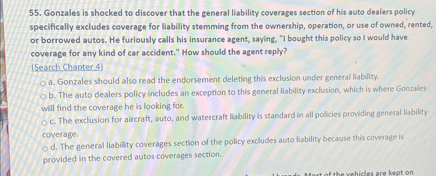 Solved Gonzales is shocked to discover that the general | Chegg.com