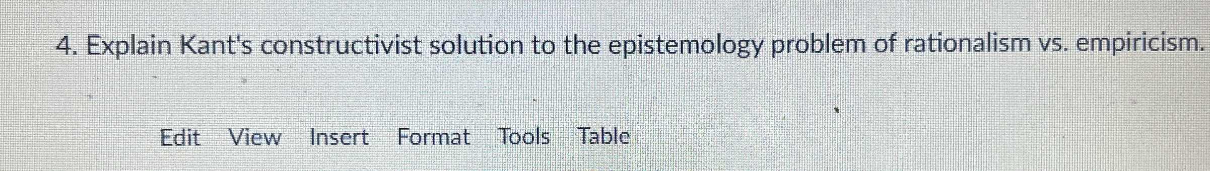 Solved Explain Kant's constructivist solution to the | Chegg.com