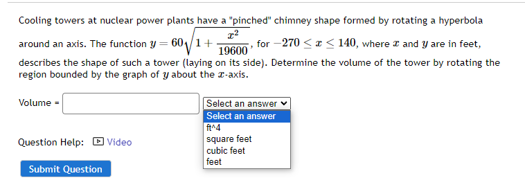 Solved Cooling towers at nuclear power plants have a | Chegg.com