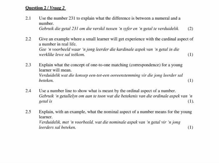 Solved 2.1 Use the number 231 to explain what the difference | Chegg.com