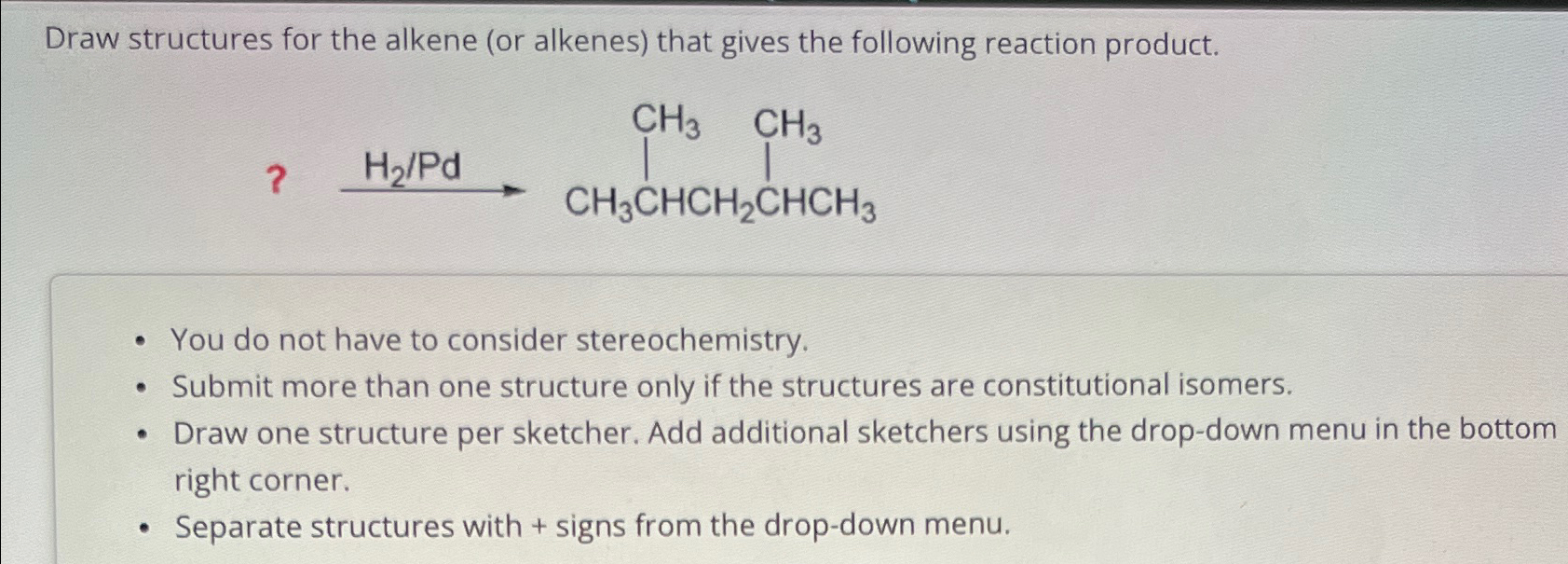 Solved Draw structures for the alkene (or alkenes) ﻿that | Chegg.com
