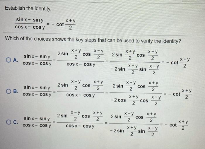 Solved sin 7x- sin 9x The graph with the equation y=cos 7x- | Chegg.com