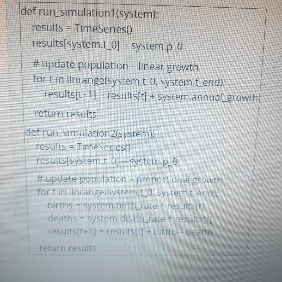 Solved Question 17 (10 marks) The run simulation 1 and | Chegg.com