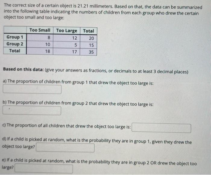 Solved The correct size of a certain object is 21.21 | Chegg.com