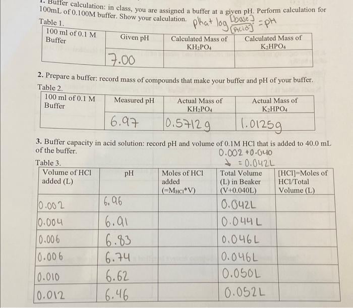 Solved Buffer Calculation In Class You Are Assigned A 