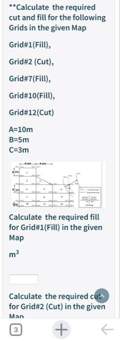 **Calculate the required cut and fill for the | Chegg.com