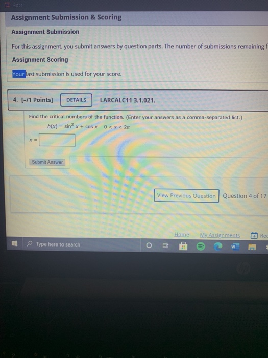 Solved Assignment Submission & Scoring Assignment Submission | Chegg.com