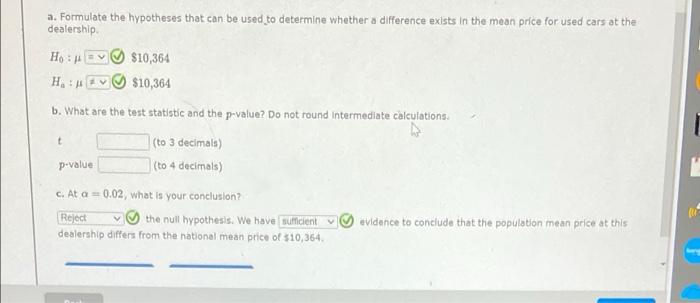 a. Formulate the hypotheses that can be used to | Chegg.com
