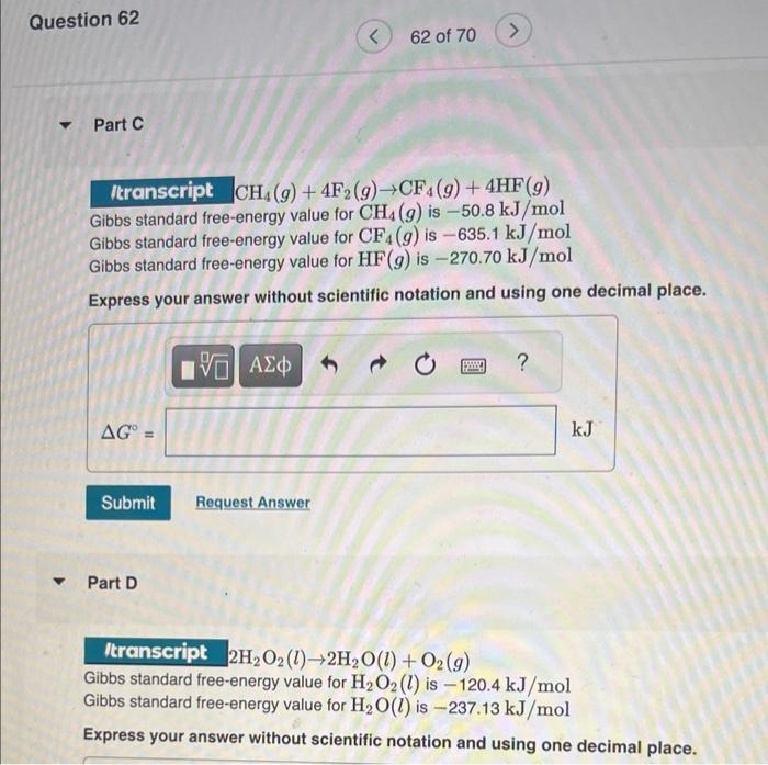 Solved 2Ag(s)+Cl2(g)→2AgCl(s) Gibbs standard free-energy | Chegg.com
