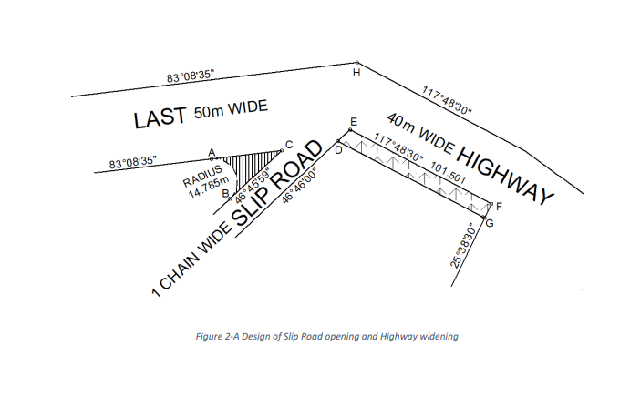 Solved Road Design Calculations: Three existing roads of | Chegg.com