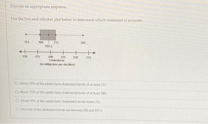 Solved Provide an appropriate response. Use the | Chegg.com