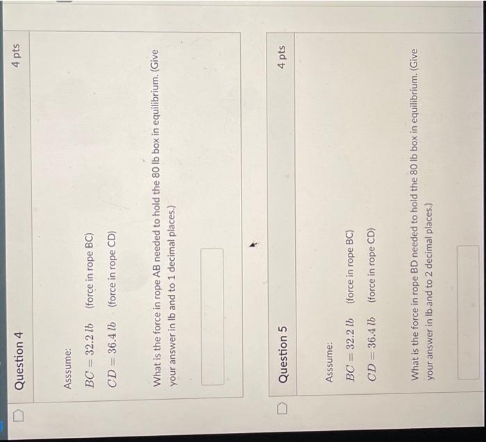 Solved We are wanting to determine the tension in each of | Chegg.com