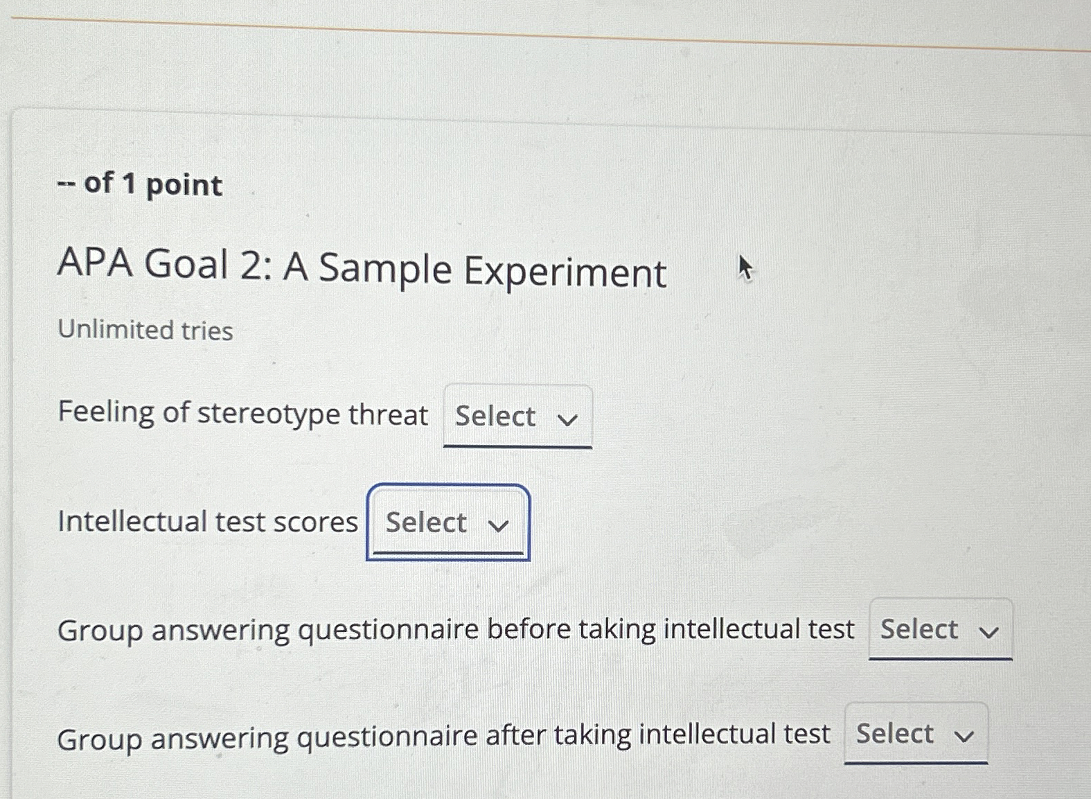 Solved -- ﻿of 1 ﻿pointAPA Goal 2: A Sample | Chegg.com