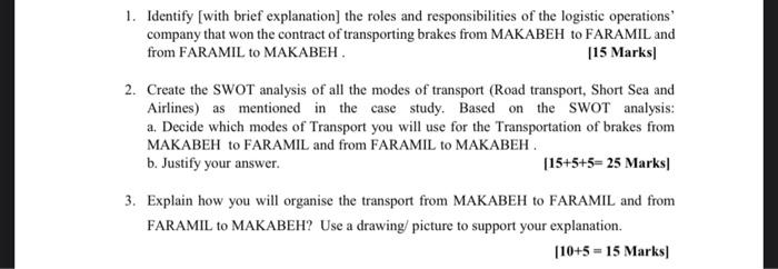 Case Study MAKABEH S.A.O.G. is a company based in | Chegg.com