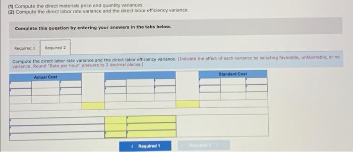 Solved Exercise 23-11 (Algo) Direct materials and direct | Chegg.com