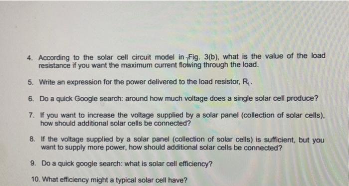 (a) Resistor (b) Solar Cell Isc Linear Non-linear Voc | Chegg.com