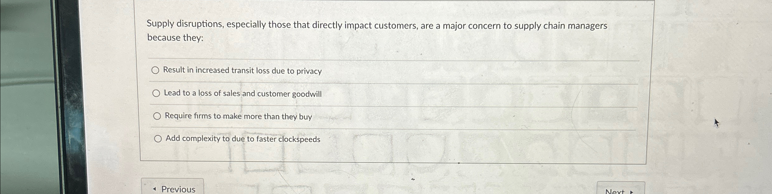 Solved Supply disruptions, especially those that directly | Chegg.com