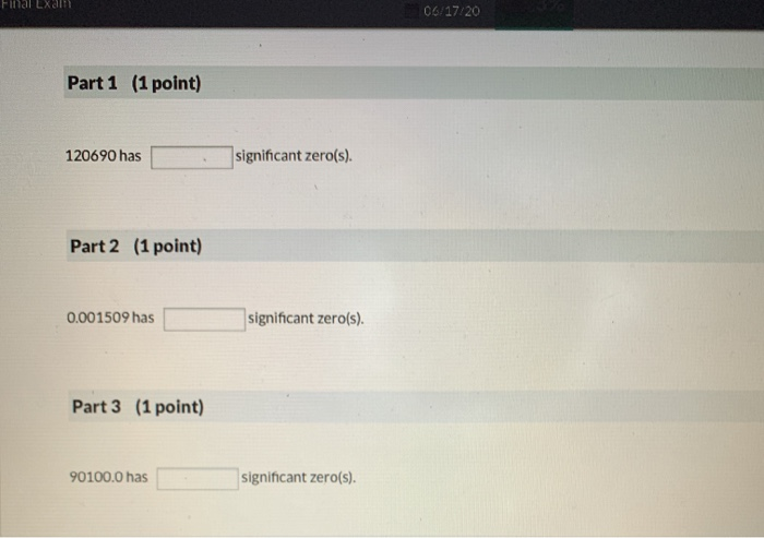 Solved 02 Question (3 points) Each expression below contains | Chegg.com