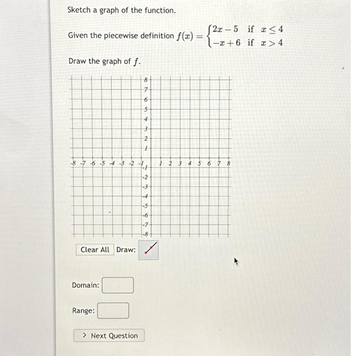 Solved Sketch a graph of the function. Given the piecewise | Chegg.com