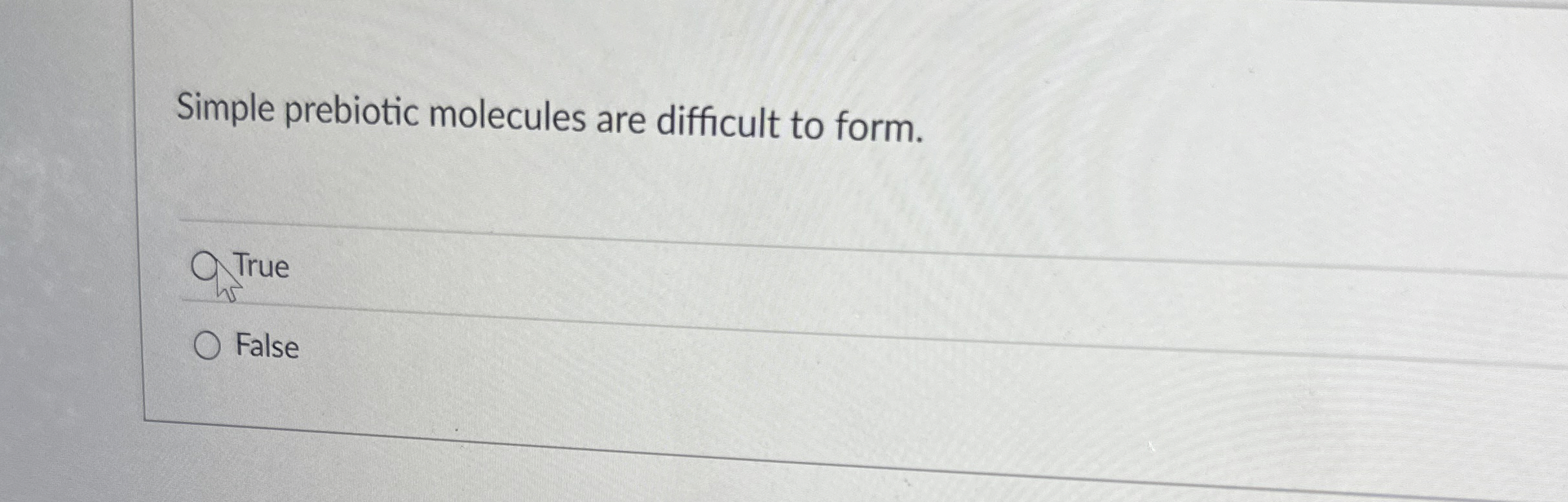 Solved Simple prebiotic molecules are difficult to | Chegg.com
