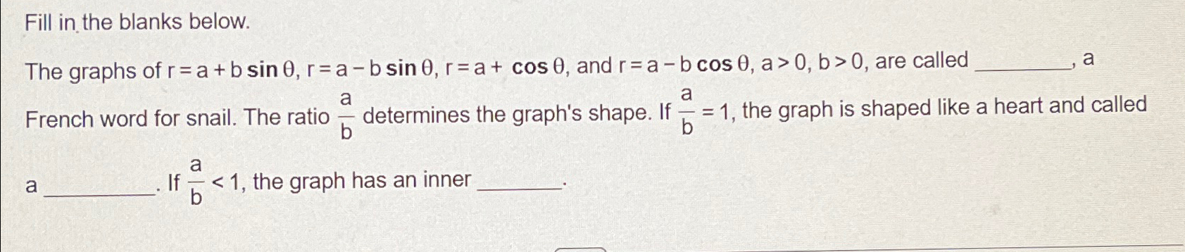 Solved Fill in the blanks below.The graphs of | Chegg.com