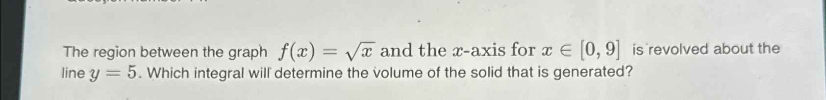 Solved The region between the graph f(x)=x2 ﻿and the x-axis | Chegg.com