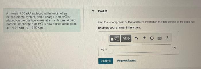 Solved A charge 503nC is placod at the ongin of an | Chegg.com