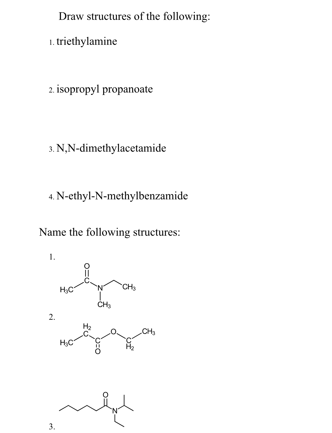 Solved Draw structures of the | Chegg.com