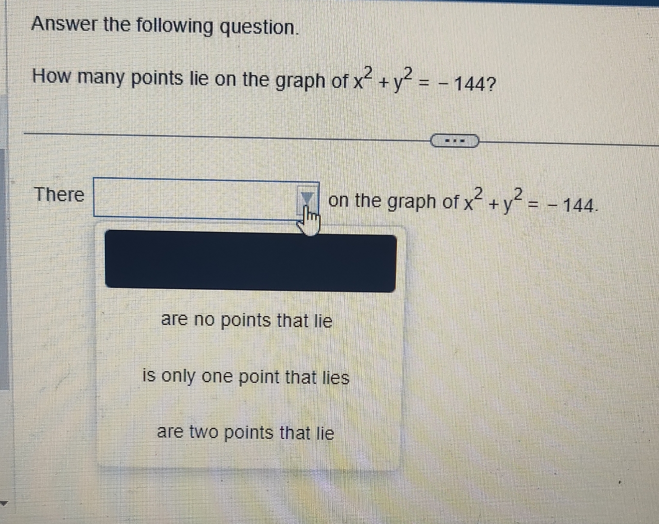 Solved Answer the following question.How many points lie on | Chegg.com