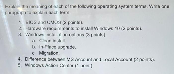 Solved Explain the meaning of each of the following | Chegg.com