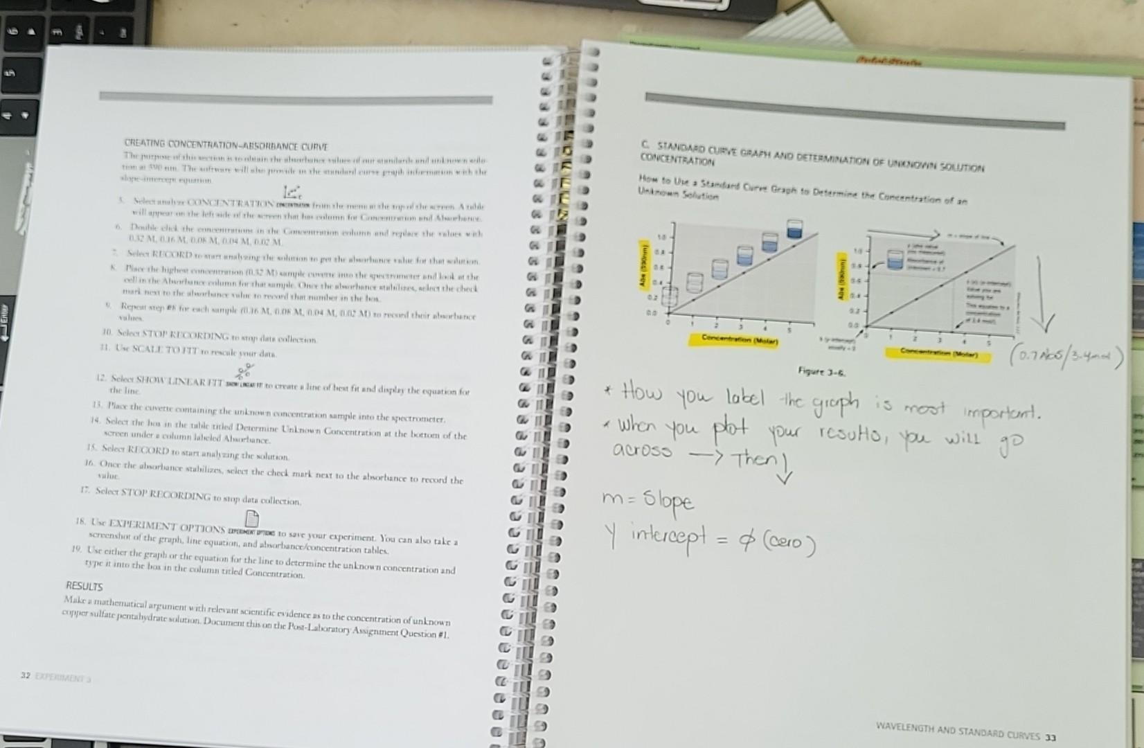 EXPERIMENT 3 WAVELENGTH AND STANDARD CURVES | Chegg.com