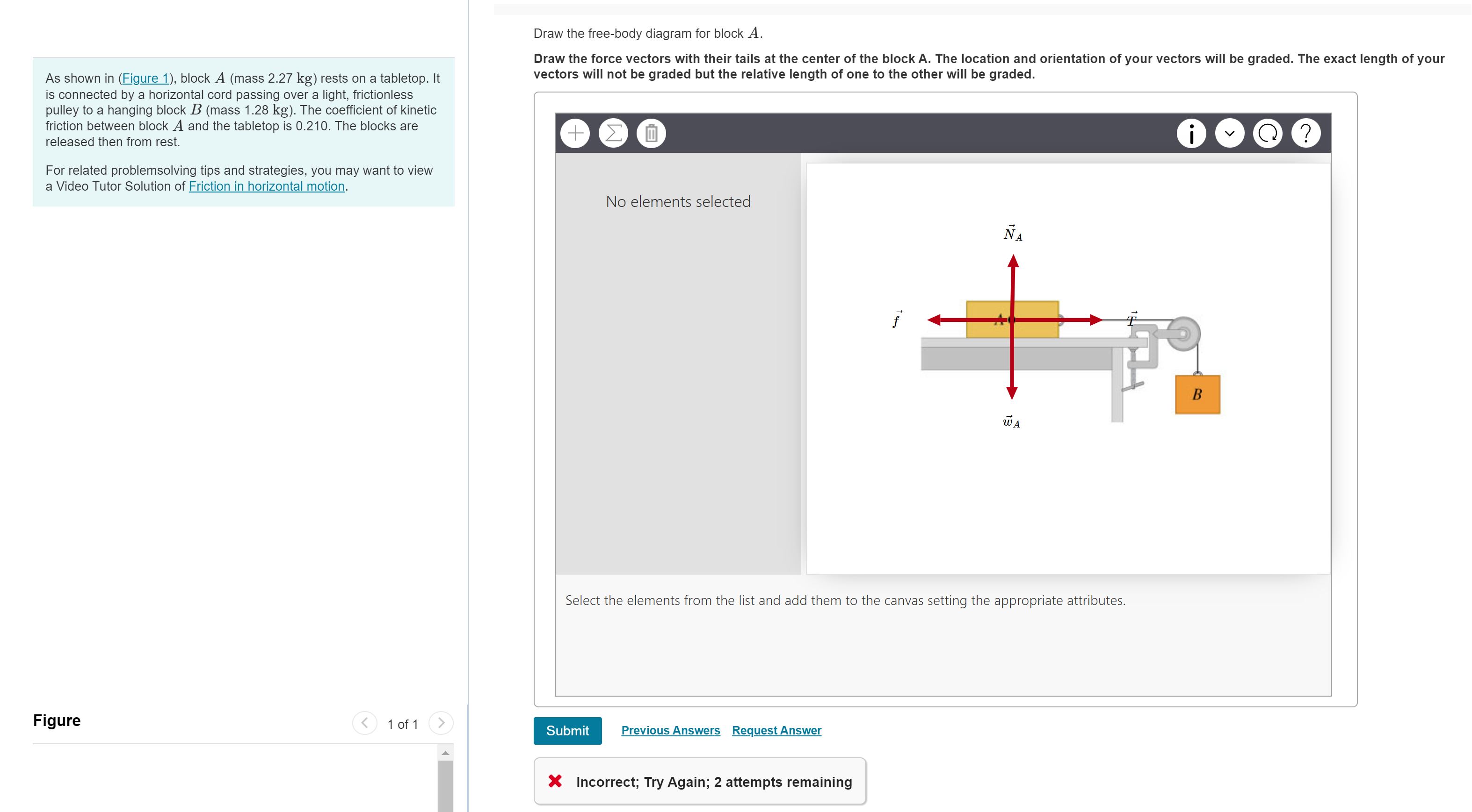 Solved Draw the free-body diagram for block \( ﻿A \).As | Chegg.com