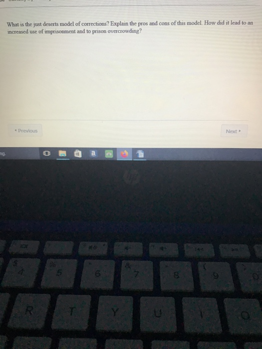 Solved What is the just deserts model of corrections? | Chegg.com