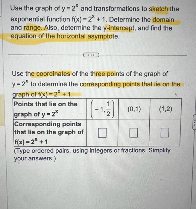 Solved Use the graph of y= 2* and transformations to sketch | Chegg.com