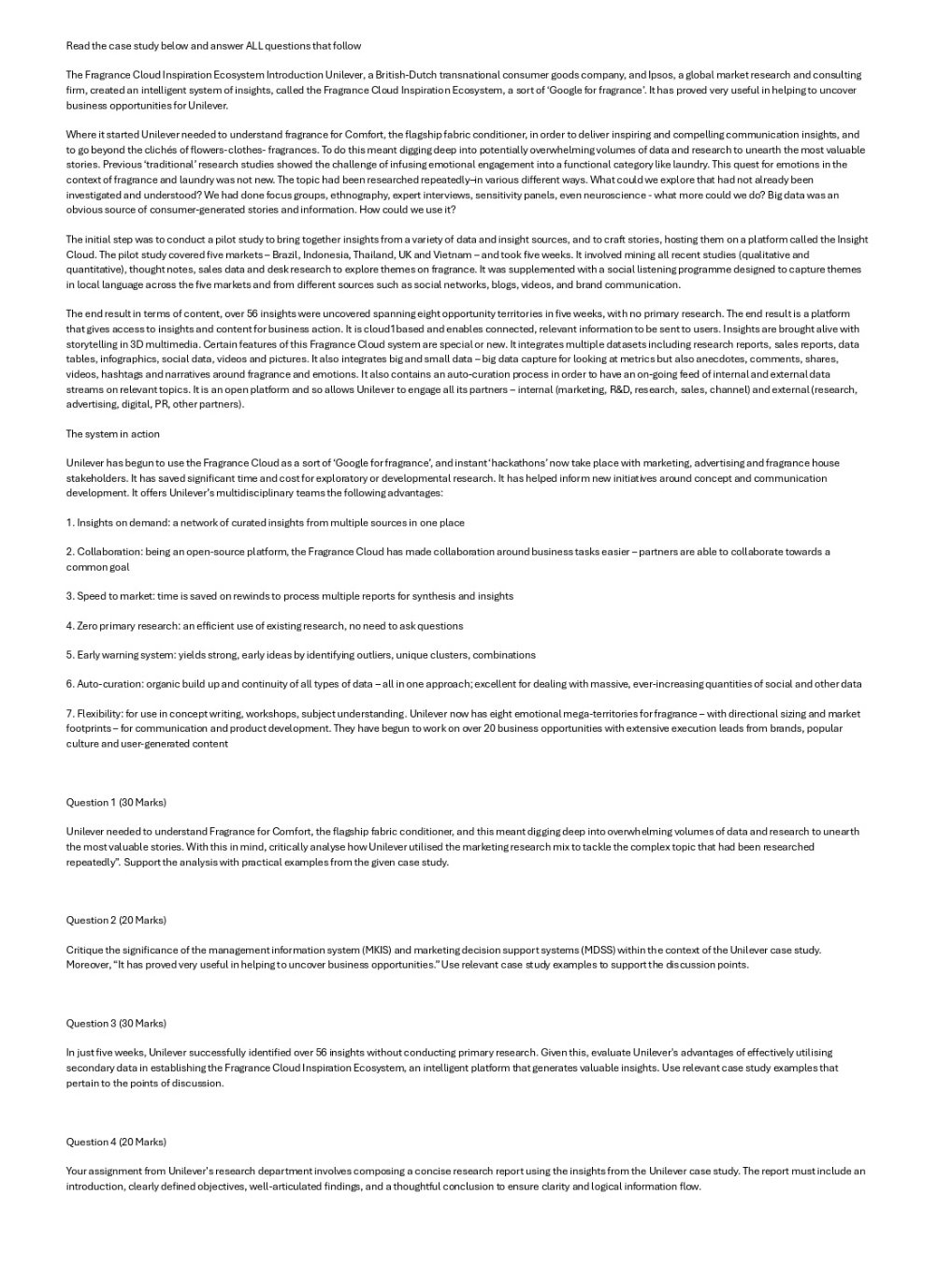 Solved Read the case study below and answer ALLquestions | Chegg.com