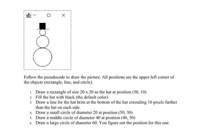 Solved In this exercise, we are going to revisit the snowman | Chegg.com