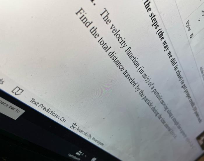 Mots Styles the steps (the way we did in class) to | Chegg.com