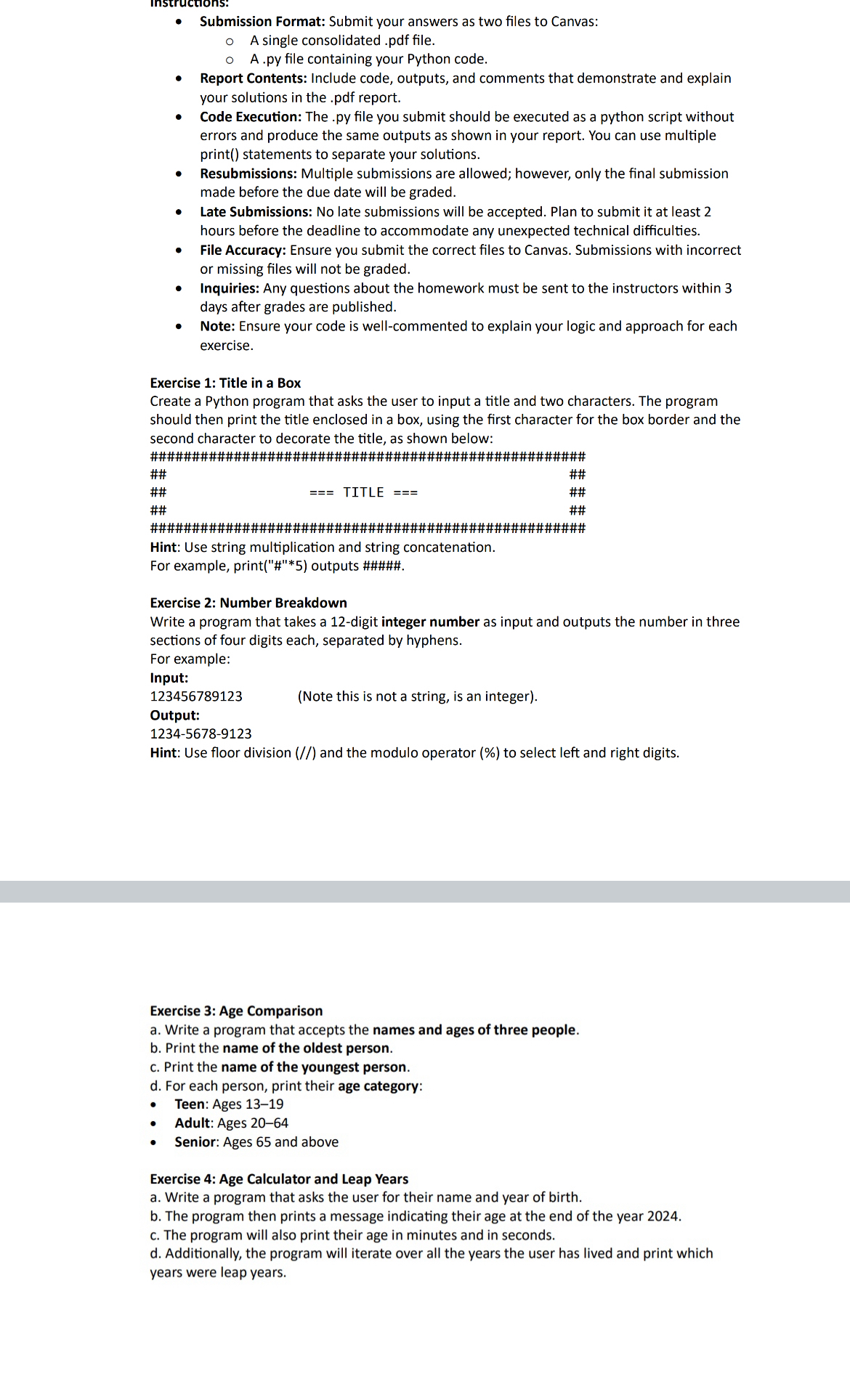 Solved Submission Format: Submit your answers as two files | Chegg.com