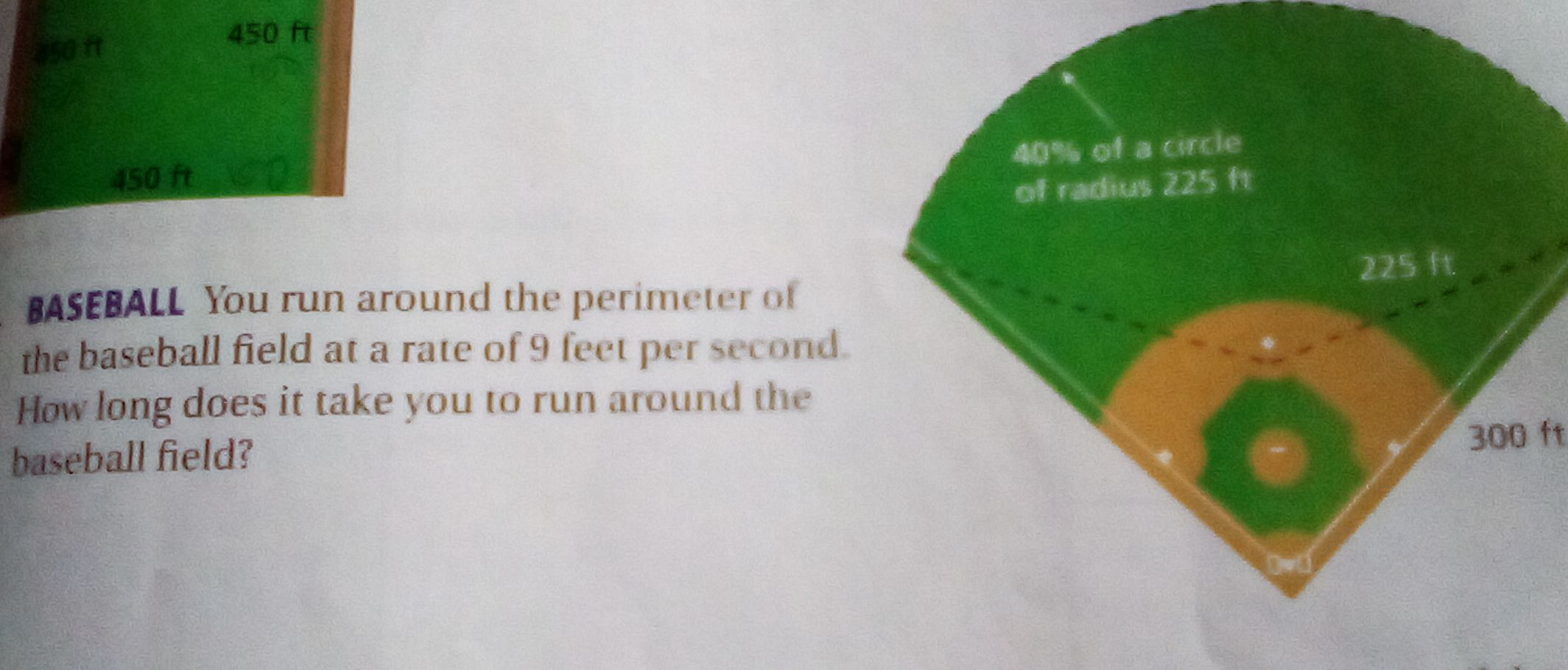 BASEBALL You run around the perimeter ofthe baseball | Chegg.com