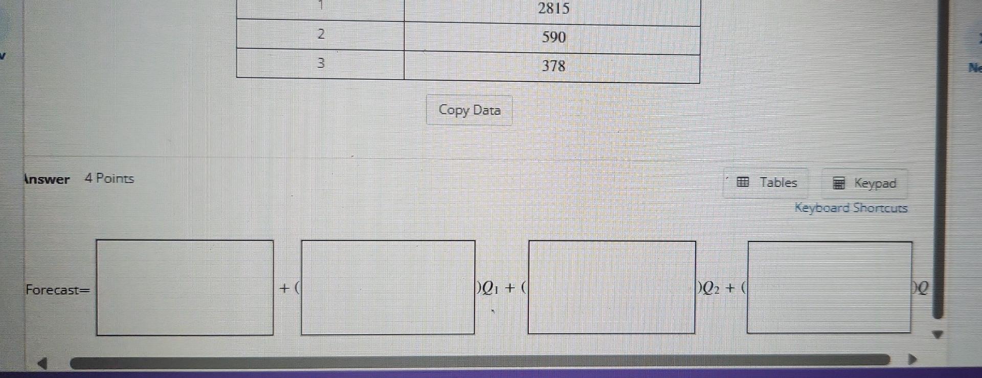 For The Data In The Following Table Compute The