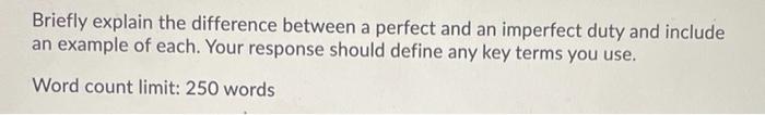 Solved Briefly explain the difference between a perfect and | Chegg.com
