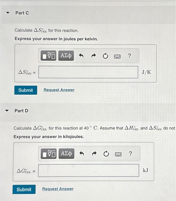 Solved Calculate ΔSrxn∘ for this reaction. Express your | Chegg.com