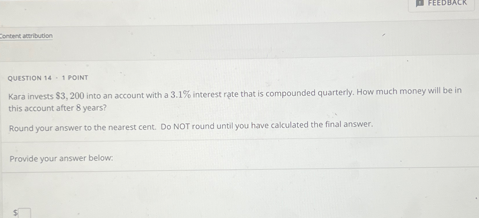 Solved Content attributionQUESTION 14 - 1 POINTKara invests | Chegg.com Solved Content attributionQUESTION 14 - 1 POINTKara invests | Chegg.com