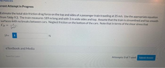 Solved ew Policies urrent Attempt in Progress Estimate the | Chegg.com