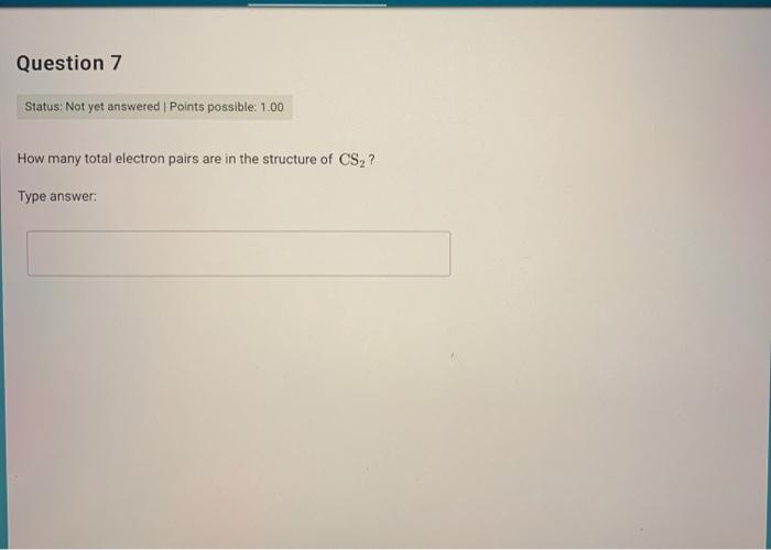 Solved Question 7 Status: Not yet answered Points possible: | Chegg.com