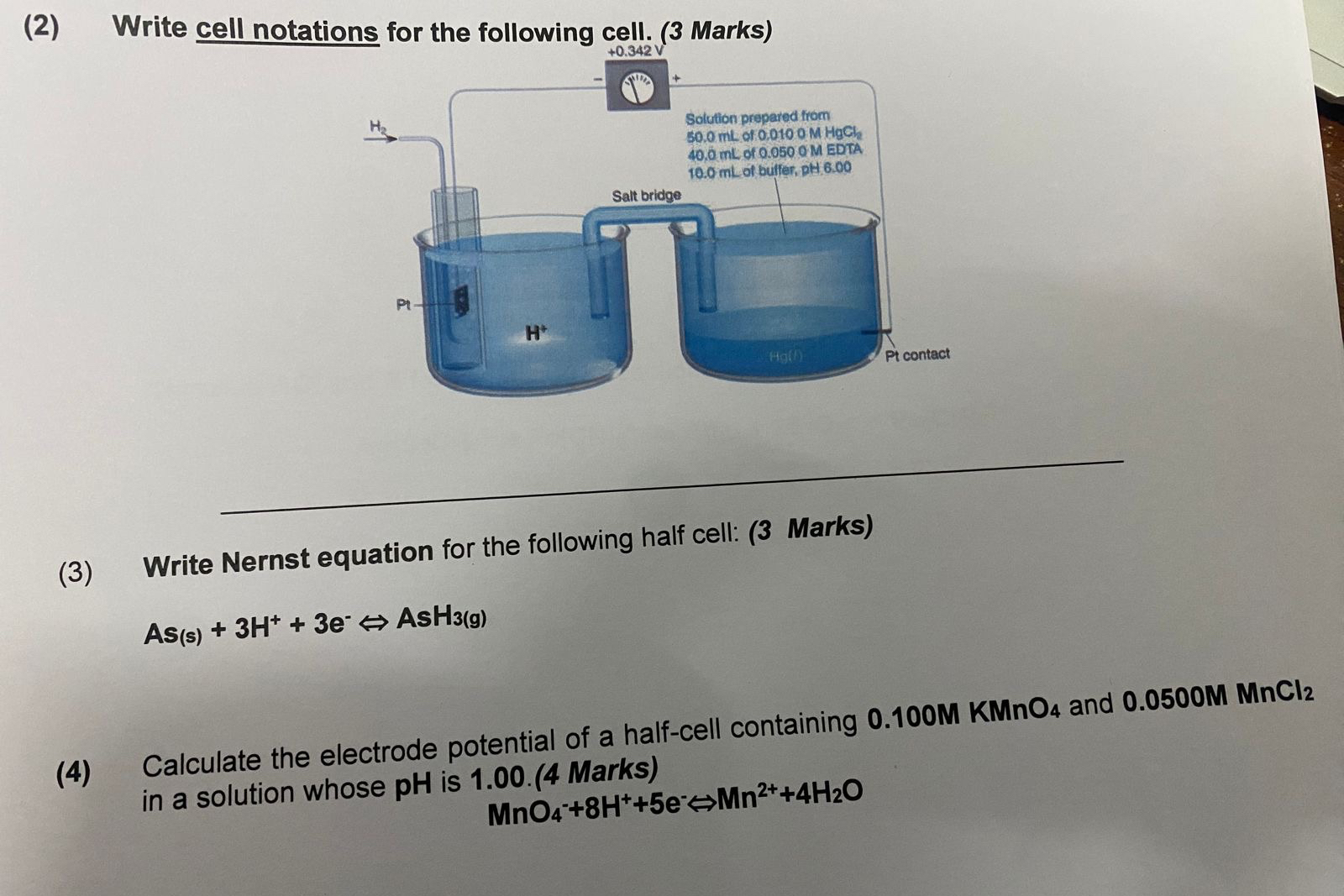 Solved (2) ﻿Write cell notations for the followina cell. (3 | Chegg.com