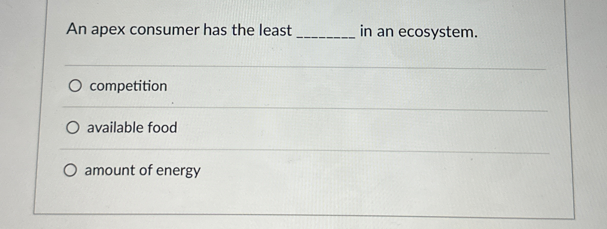 Solved An apex consumer has the least in an | Chegg.com